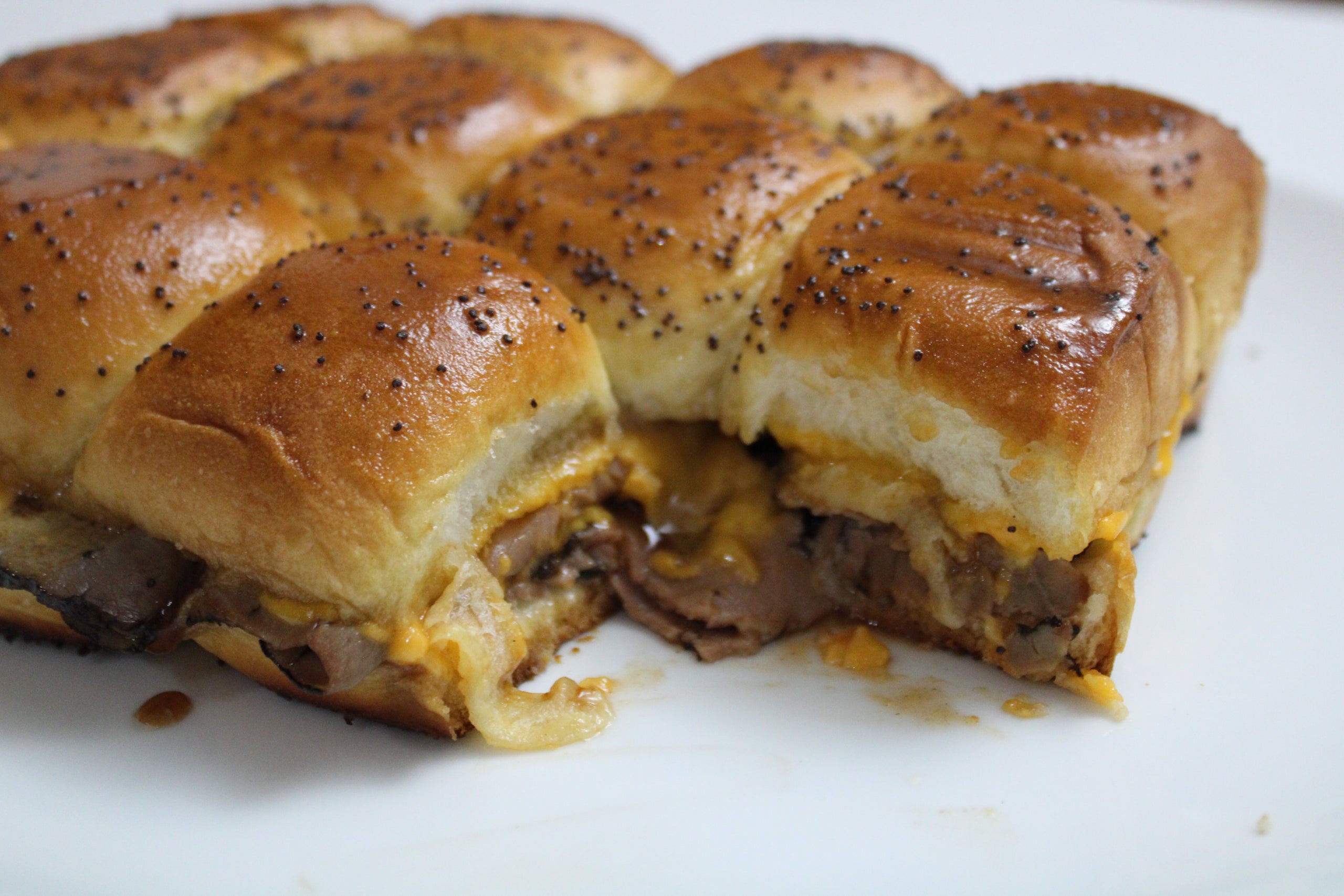 Beef & Cheddar Sliders | A Full Plate